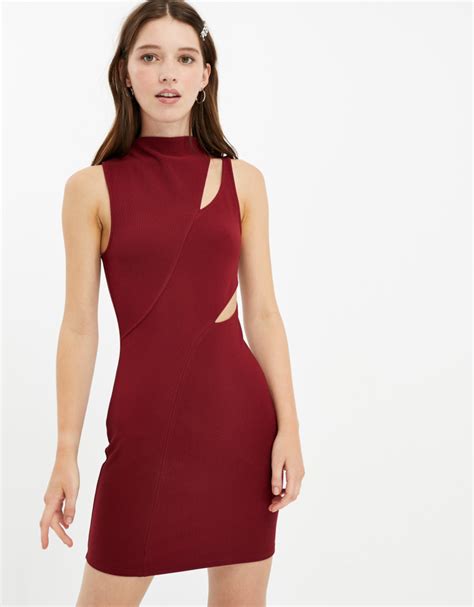Maroon Bodycon Dress