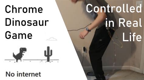 controlling the chrome dinosaur game in real life using arduino youtube