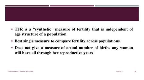 Measures Of Fertility