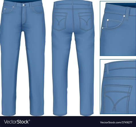 Men Jeans Royalty Free Vector Image Vectorstock