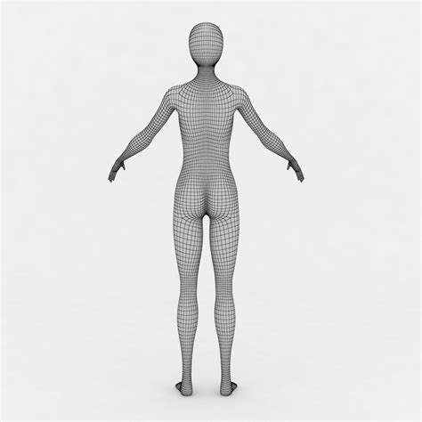 Female Base Mesh 3d Model 20 Obj Max Free3d