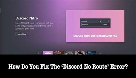 how to fix ‘discord no route error whatt
