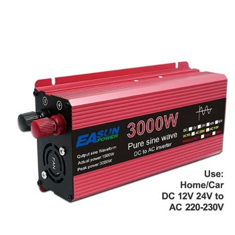 3000w Pure Sine Wave Solar Inverter Input 12v 24v 48v Dc To Output 220v