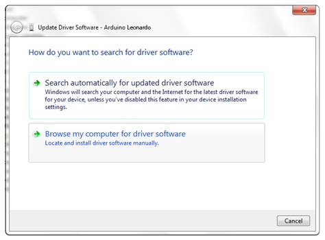 arduino driverinstallation