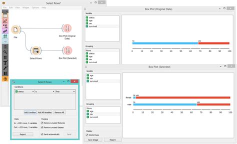 select rows — orange visual programming 3 documentation