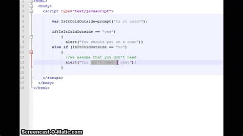 learn computer programming part 4 if then else statements youtube