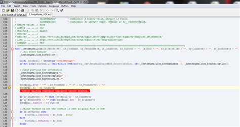 smtp mailer udf autoit example scripts autoit forums