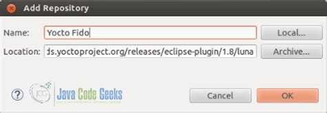 eclipse ide yocto plugin tutorial examples java code