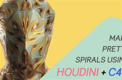 spiral pattern tutorial in houdini cinema4d 3dart