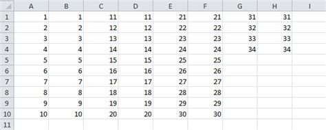 script for moving 50 rows to the next column excel
