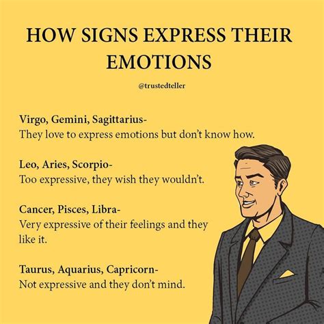Trusted Teller On Instagram “how Signs Express Their Emotions🤔 Zodiac