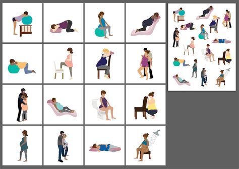 Set 1 Alternative Labor Positions Vector Illustrations Etsy