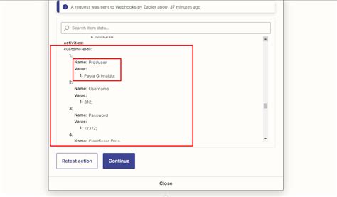 how to parse keys and values from line item arrays into zapier mappable