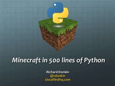 minecraft in 500 lines with pyglet pycon uk