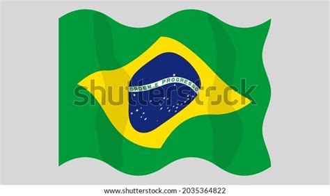 Detailed Flat Vector Illustration Flying Flag Stock Vector Royalty