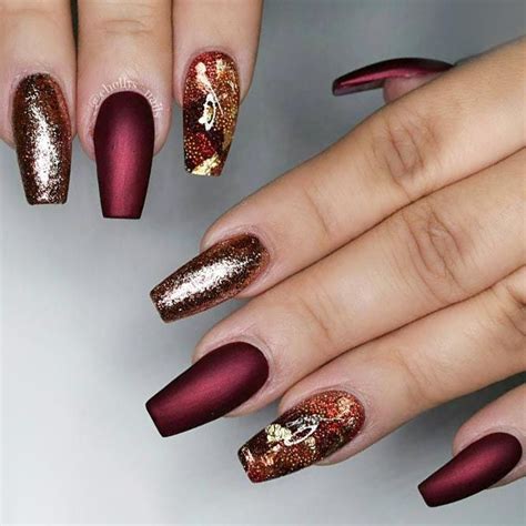Top 27 Maroon And Gold Nail Designs For 2024 That Are A Must Try