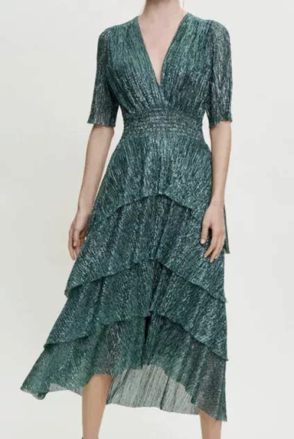 Rent Stretch Lurex Fabric Dress Maje Hurr In 2024 Lurex Dress