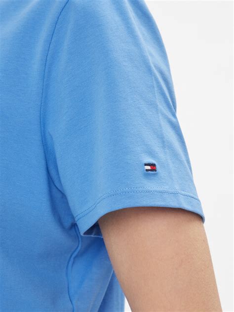 Tommy Hilfiger T Shirt 1985 Reg Mini Corp Logo C Nk Ss Ww0ww37877 Blu