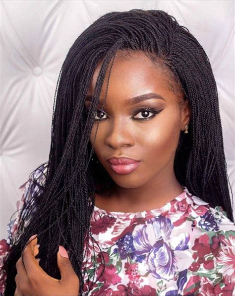 Braided Wig Braided Wig For Black Women Micro Million Etsy Braids