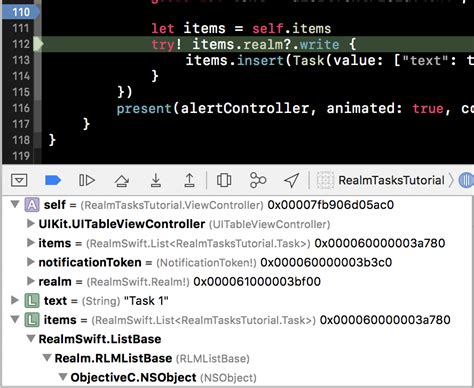 ios trying to use realm object server tutorial stack overflow