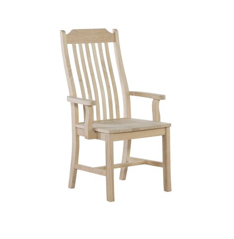 C 34ab Steam Bent Mission Arm Chair Unfinished Furniture Of Wilmington