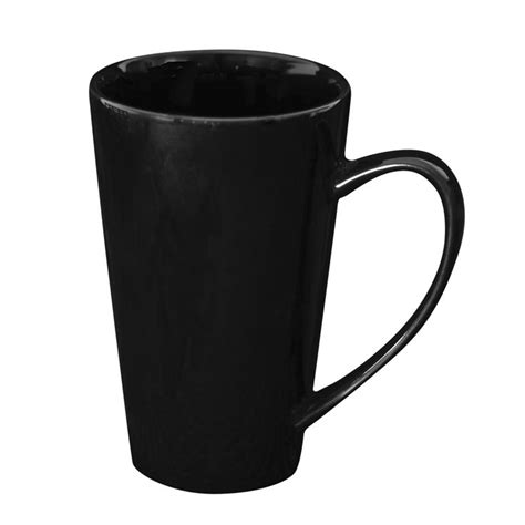 24 Oz 4 1 4l X 3w X 7h Oversized Latte Mug Black Case Of 12 Mugs