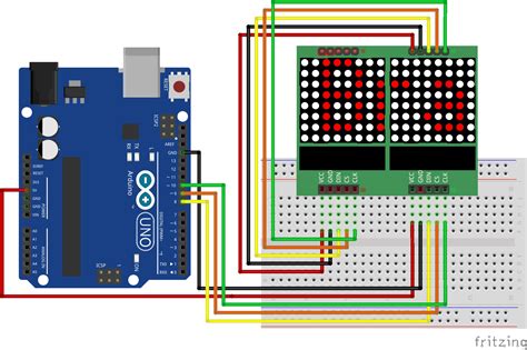 scrolling text using the max7219 led dot matrix brainy bits matrix