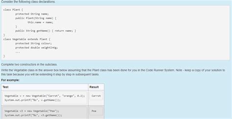 solved consider the following class declarations class plant
