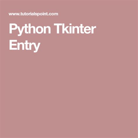 python tkinter entry python entry