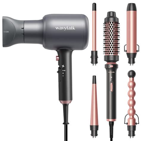Wavytalk 5 In 1 Curling Iron Curling Wand Set With Curling
