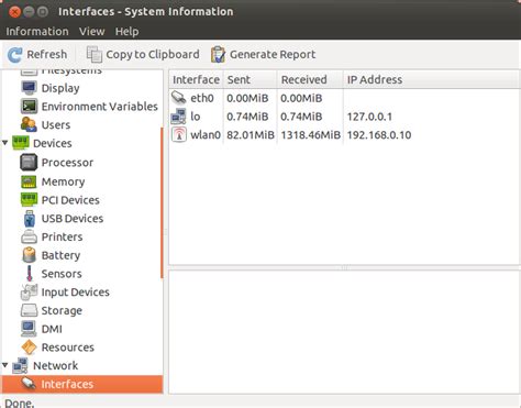 check hardware infomation using hardinfo on ubuntu linux