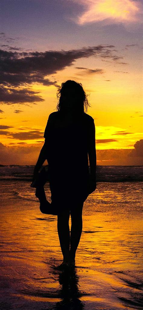 Sunset Silhouette Girl