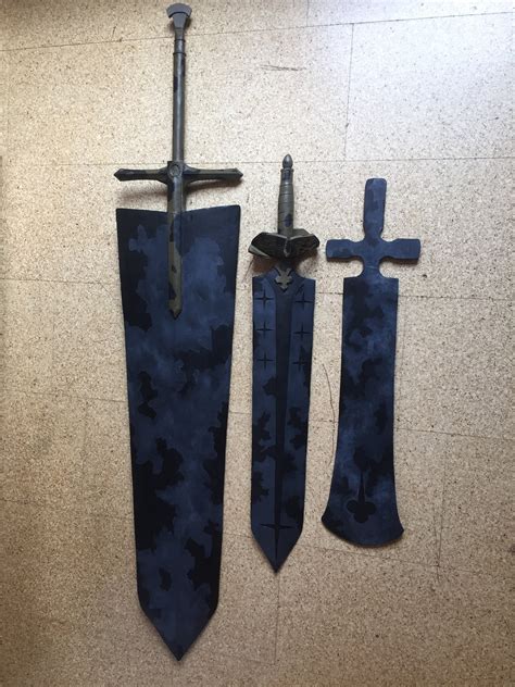 black clover astas demon dweller sword full scale pattern etsy