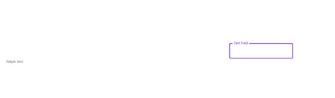 javascript make helper text appear below mdc text field