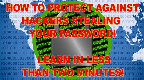 how to protect against hackers stealing your password learn in less