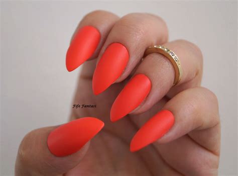 Red Matte Stiletto Nails Nail Art Nail Designs Stiletto