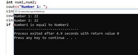 c program to compare two numbers programming code examples