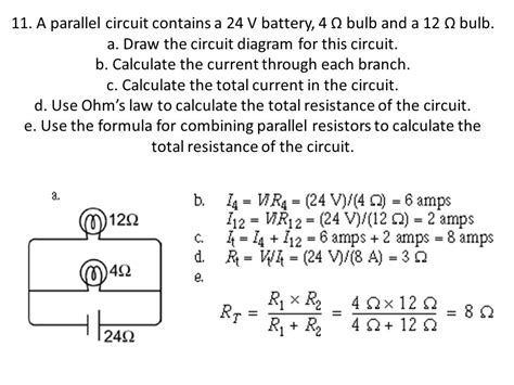How To Calculate The Total Resistance Of A Series Parallel Circuit