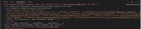 java error syntaxerror unexpected token g in json at