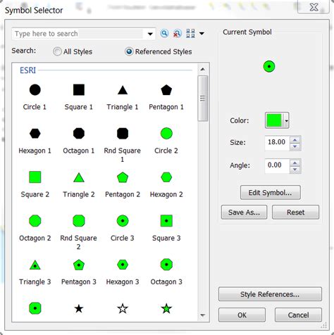 arcgis desktop ¿existe un símbolo de punto para arcmap que se parezca