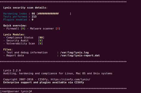 lynis 2 5 5 released security auditing and scanning tool for linux