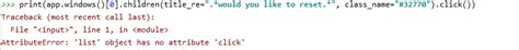 python 3 x how can i perform a click action on a button