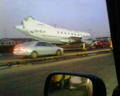 photos scrap plane spotted being towed in lagos victoradelegan