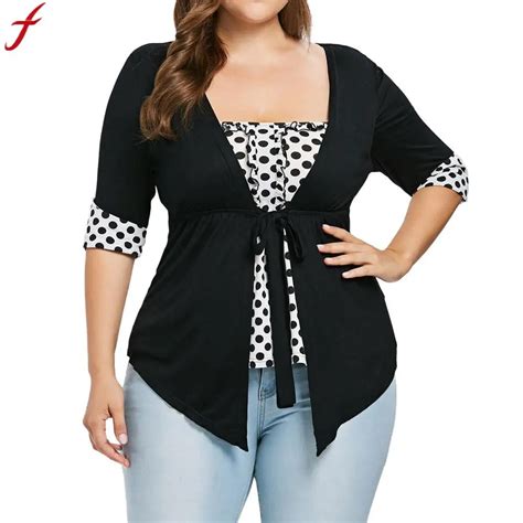 Plus Size 4xl Women Clothing 2018 Fashion Women Square Neck Polka Dot