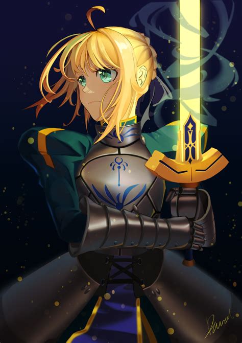 Safebooru 1girl Ahoge Armor Armored Boots Armored Dress Artoria