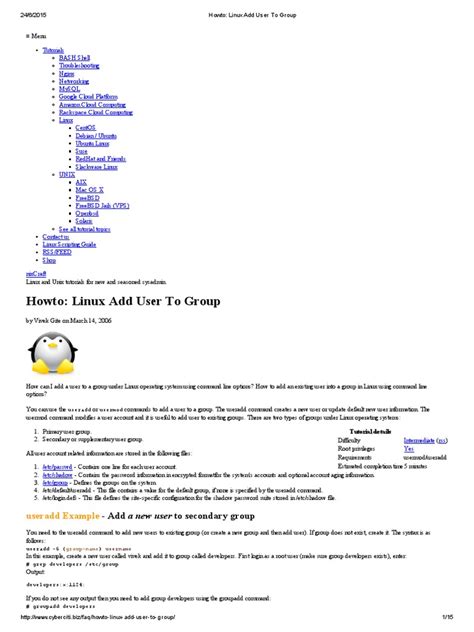 linux add user to group command line interface