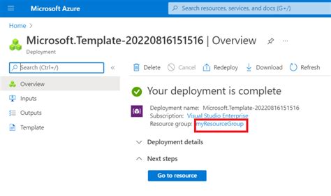 deploy template azure portal azure resource manager microsoft learn