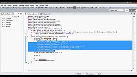 ajax call example in java