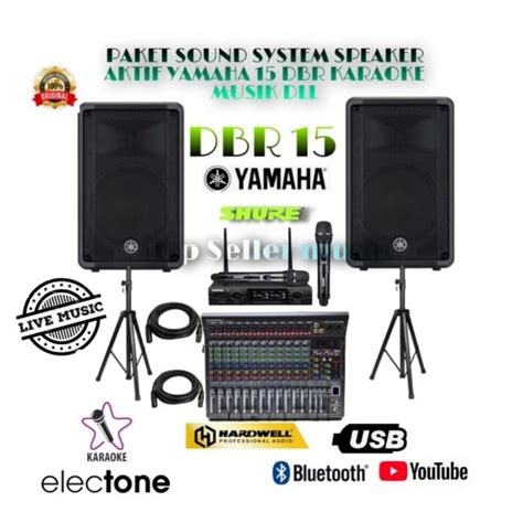 Jual Paket Sound System Yamaha Speaker Dbr15 15 Inch Ori Super Best Iii