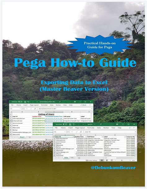 pega how to guide exporting data to excel king of excel